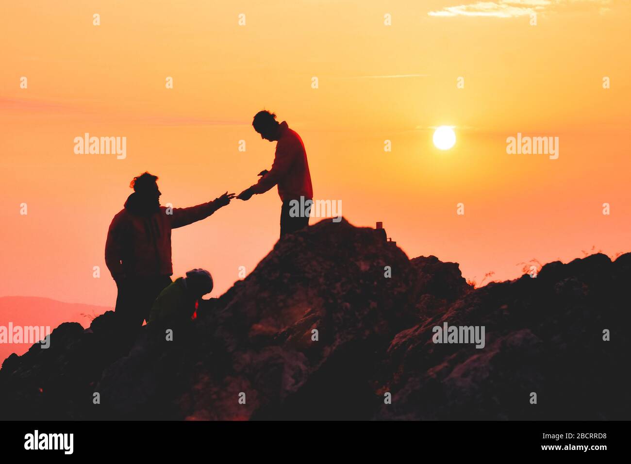 Helping each other friend hi-res stock photography and images - Alamy