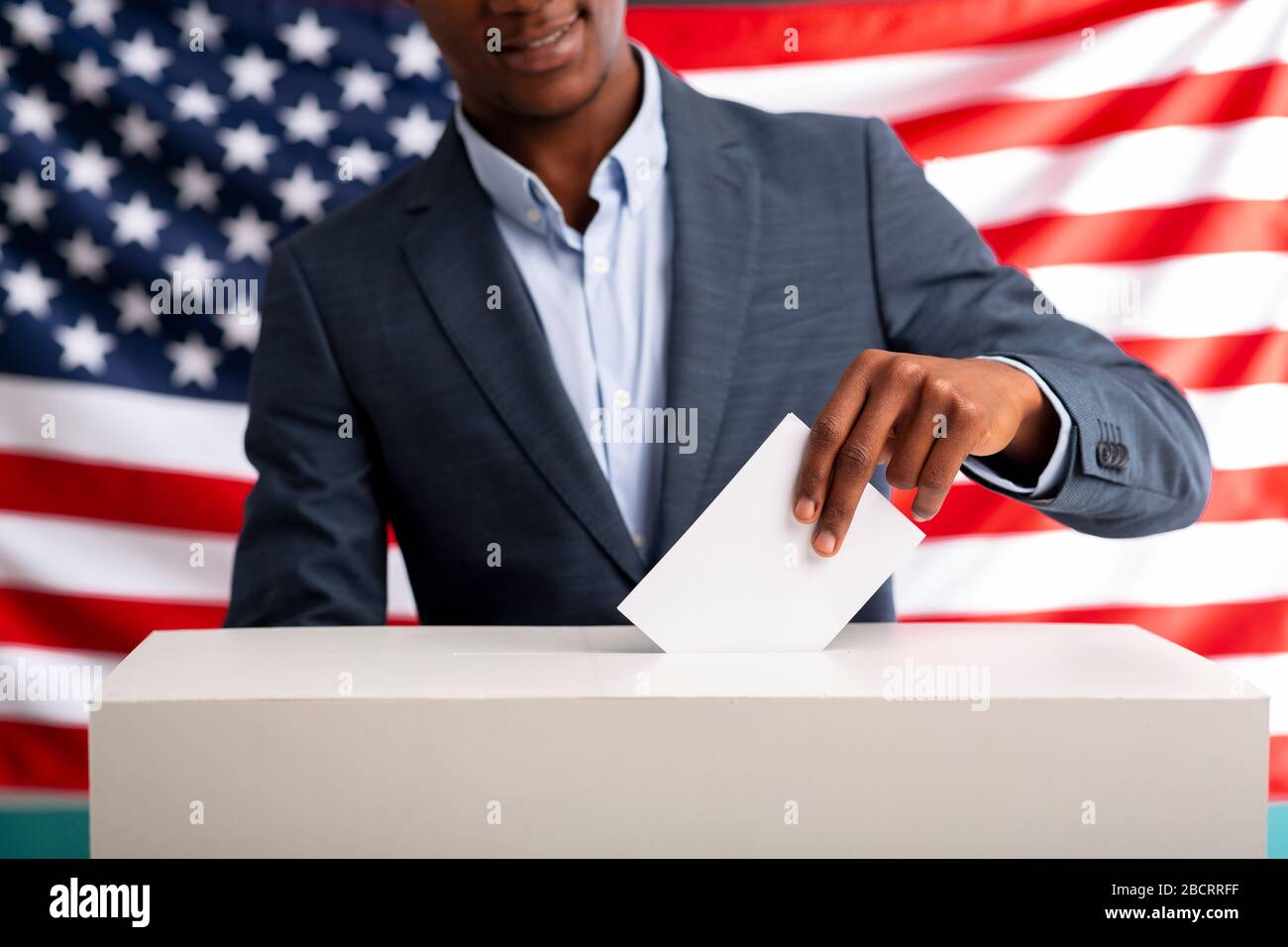African american people voting hi-res stock photography and images - Alamy