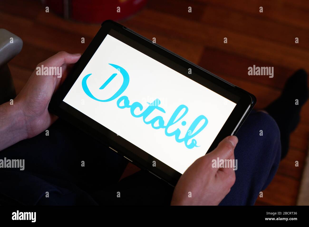 Bordeaux , Aquitaine / France - 03 03 2020 : Doctolib website page sign ...