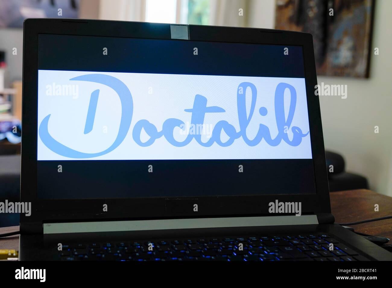 Bordeaux , Aquitaine / France - 03 03 2020 : Doctolib website page sign ...