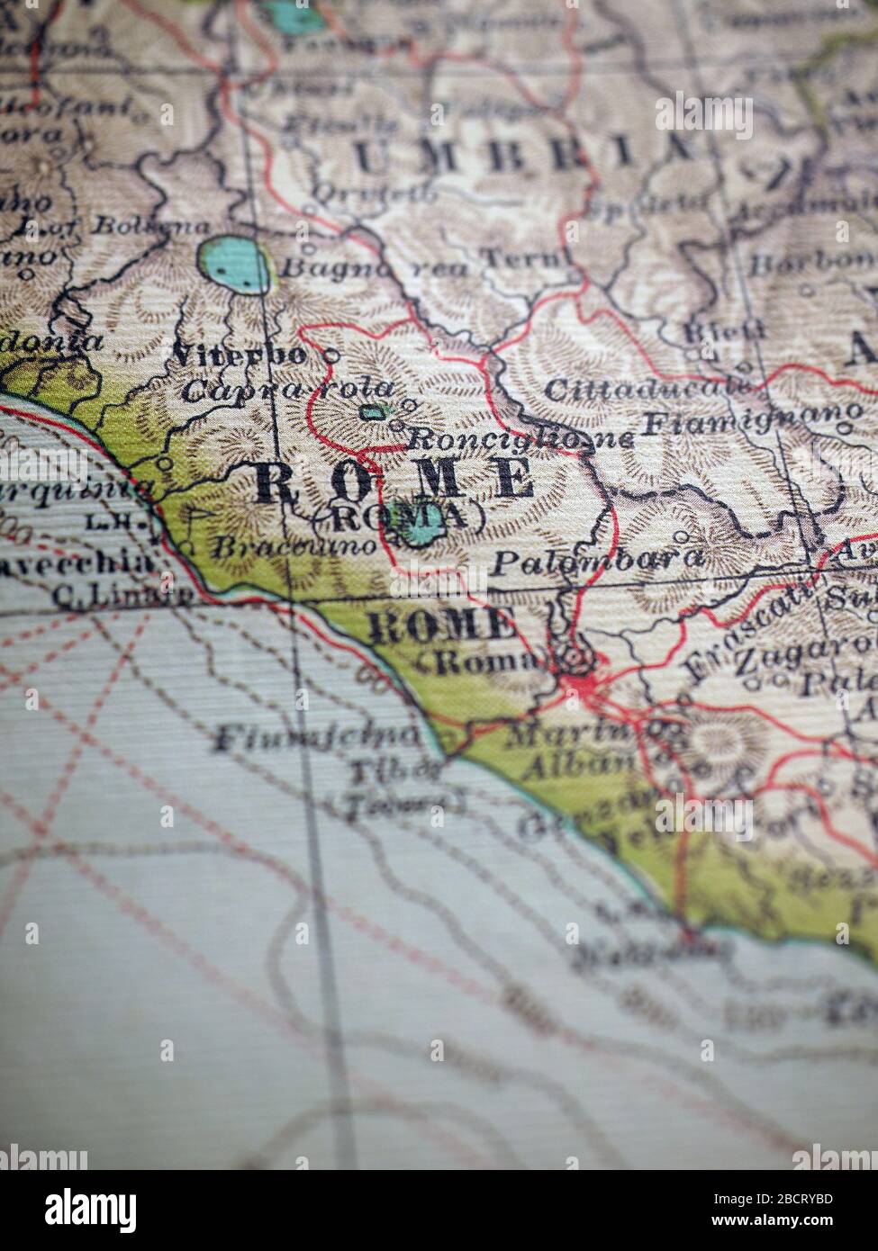 Rome, Map, Italy, Europe Stock Photo - Alamy