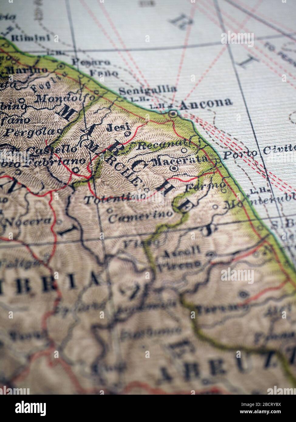 Marche map hi-res stock photography and images - Alamy