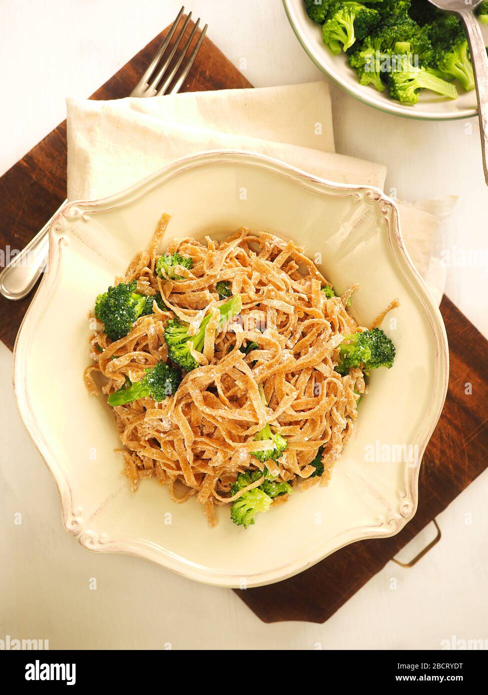 Traditional calabrian recipe, liquorice tagliolini pasta with turnip ...