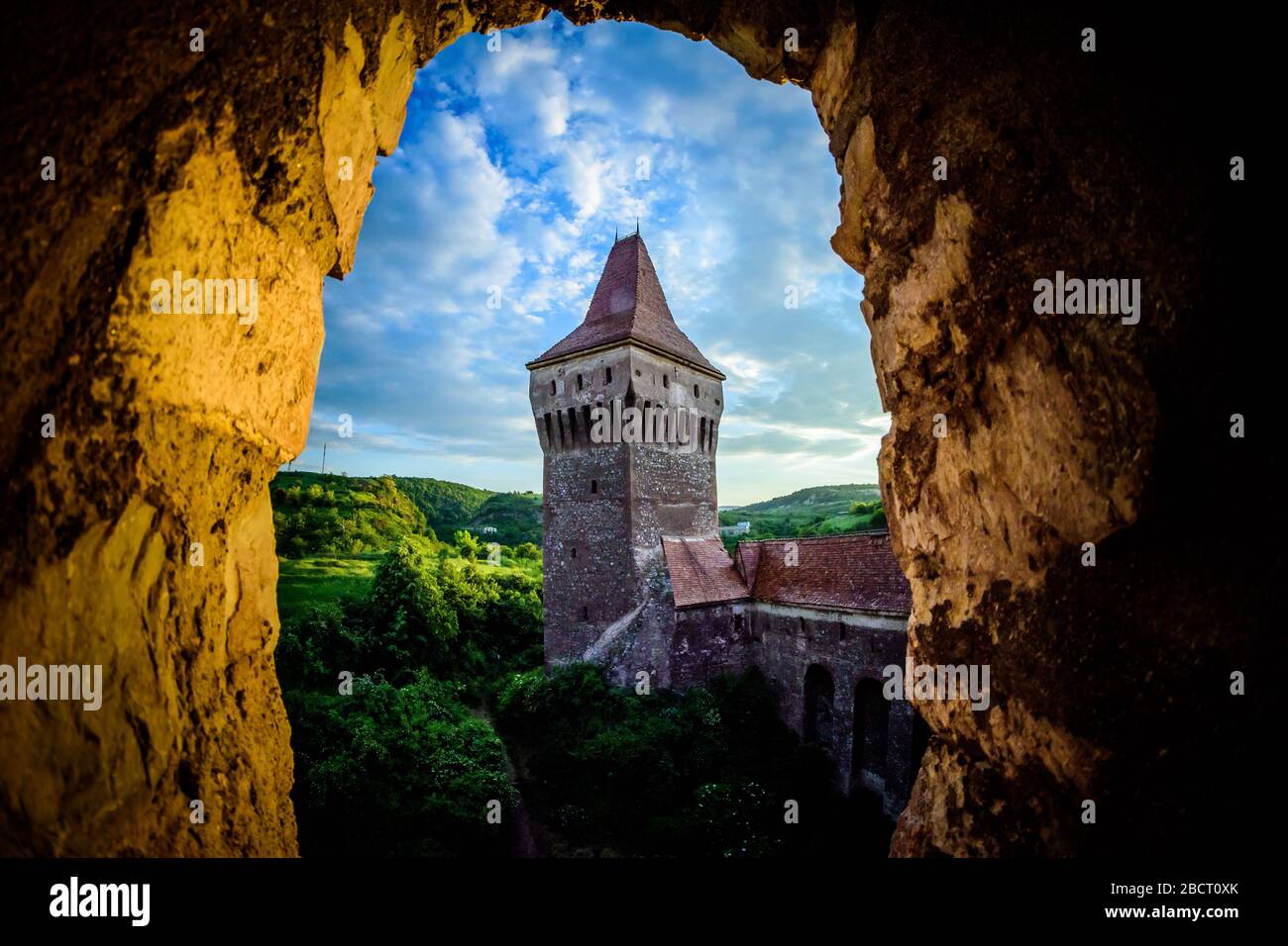 Gothic-Renaissance castle in Hunedoara, Romania Stock Photo - Alamy