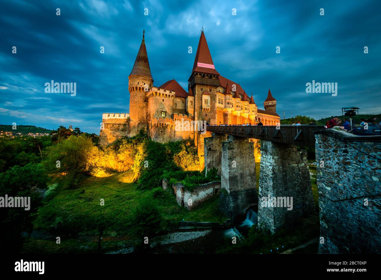 Gothic-Renaissance castle in Hunedoara, Romania Stock Photo - Alamy