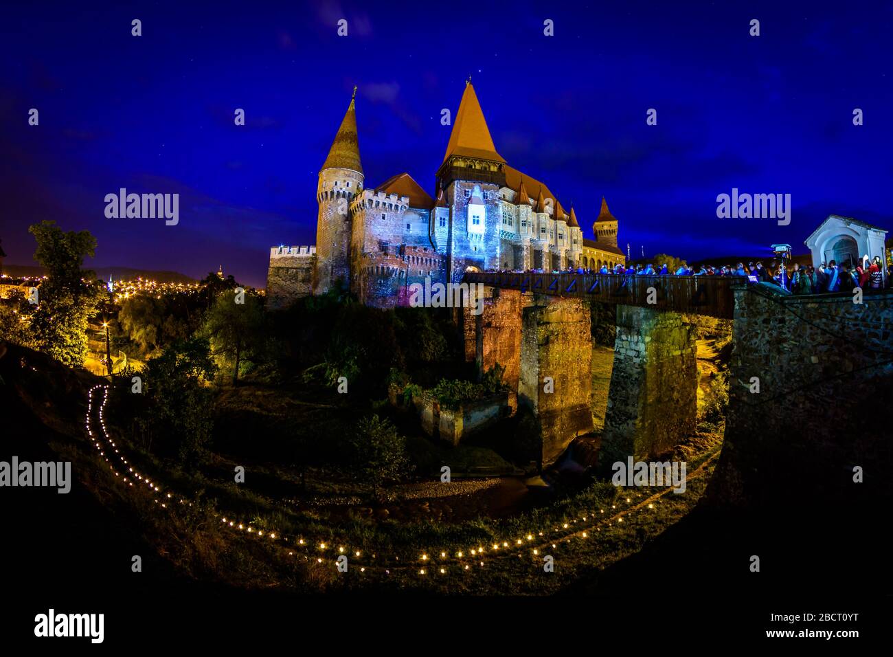 Gothic-Renaissance castle in Hunedoara, Romania Stock Photo - Alamy