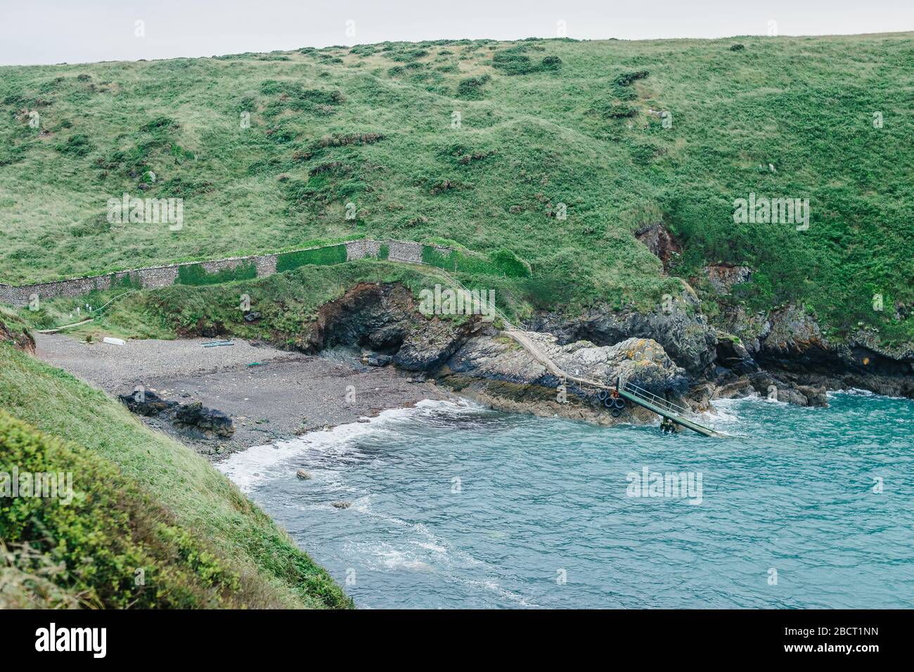 Afternoon view over Dale Princess port starting point in St. Brides Bay ...