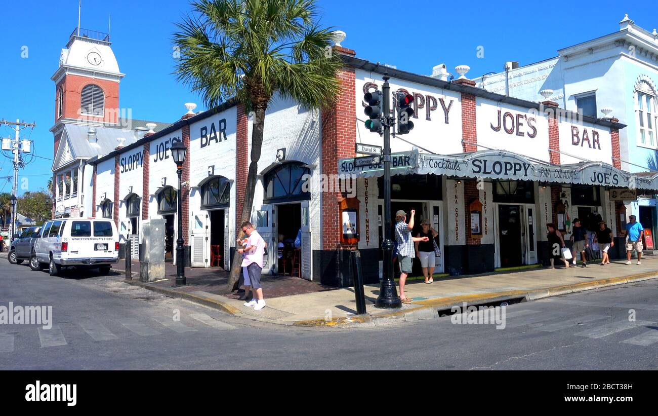 Famous Sloppy Joes Bar in Key West - KEY WEST, USA - APRIL 12, 2016 ...
