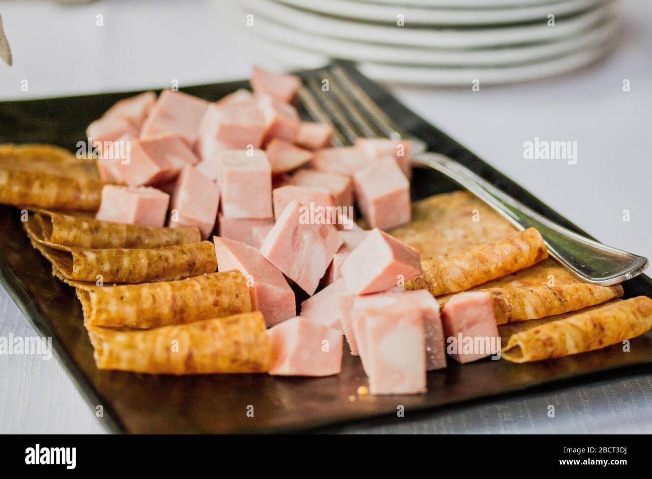 tapas italian food gourmet isolate Stock Photo - Alamy