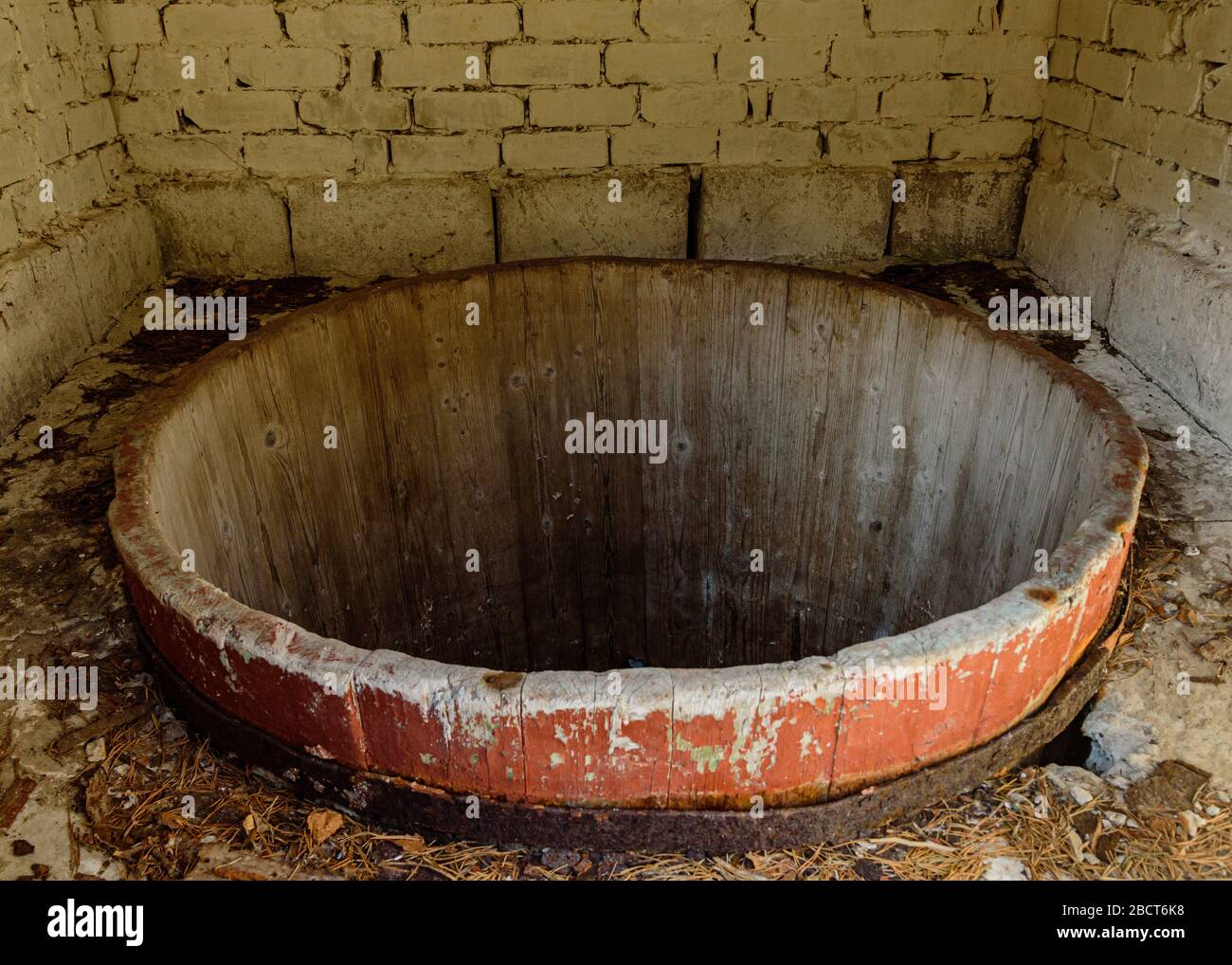 the cabbage pickling barrel used during the Soviet army has survived as ...