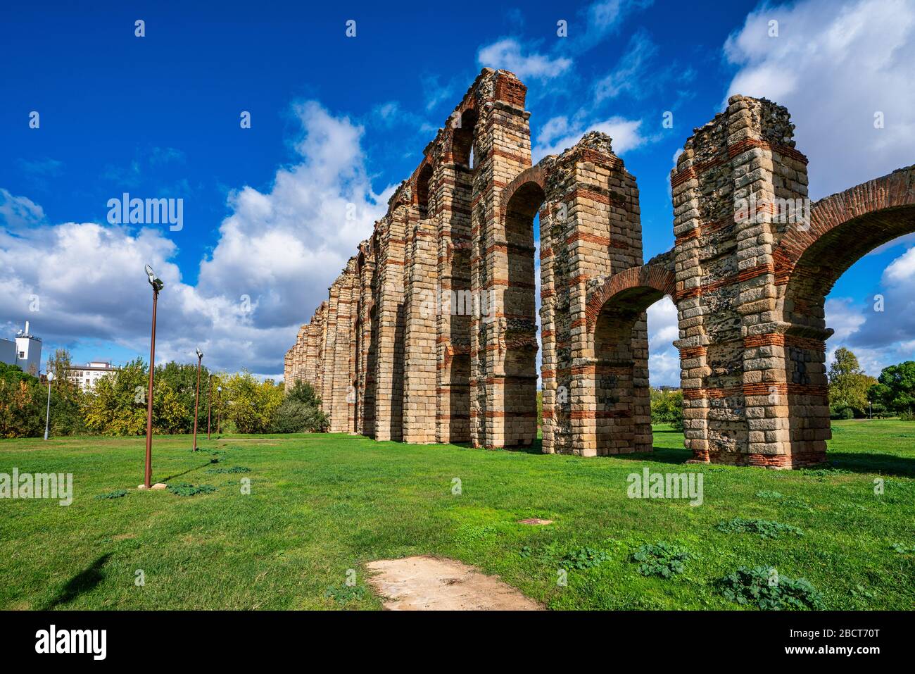 The Acueducto de los Milagros, Miraculous Aqueduct in Merida ...