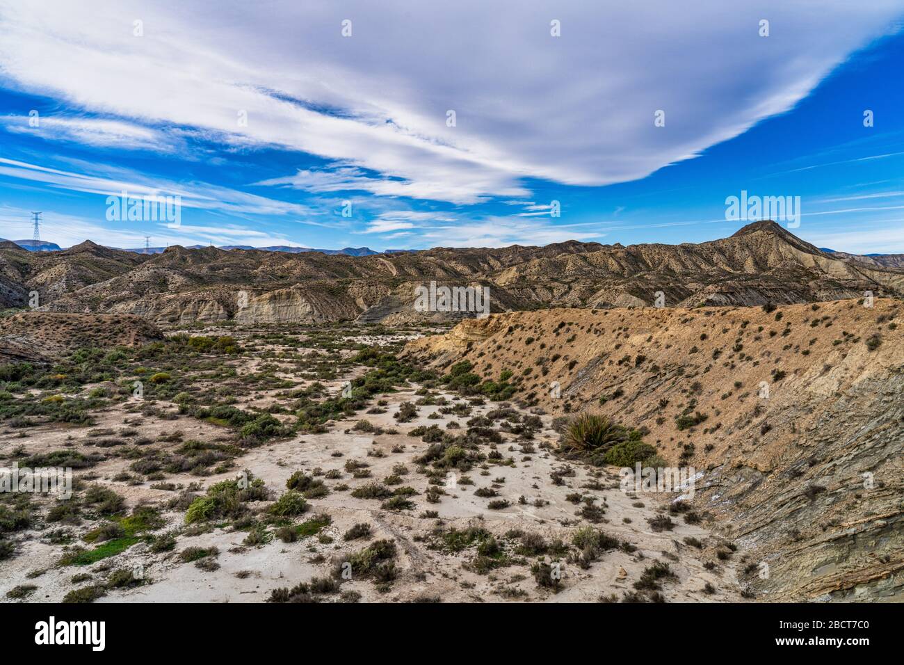 Tabernas desert, Desierto de Tabernas. Europe only desert. Almeria ...