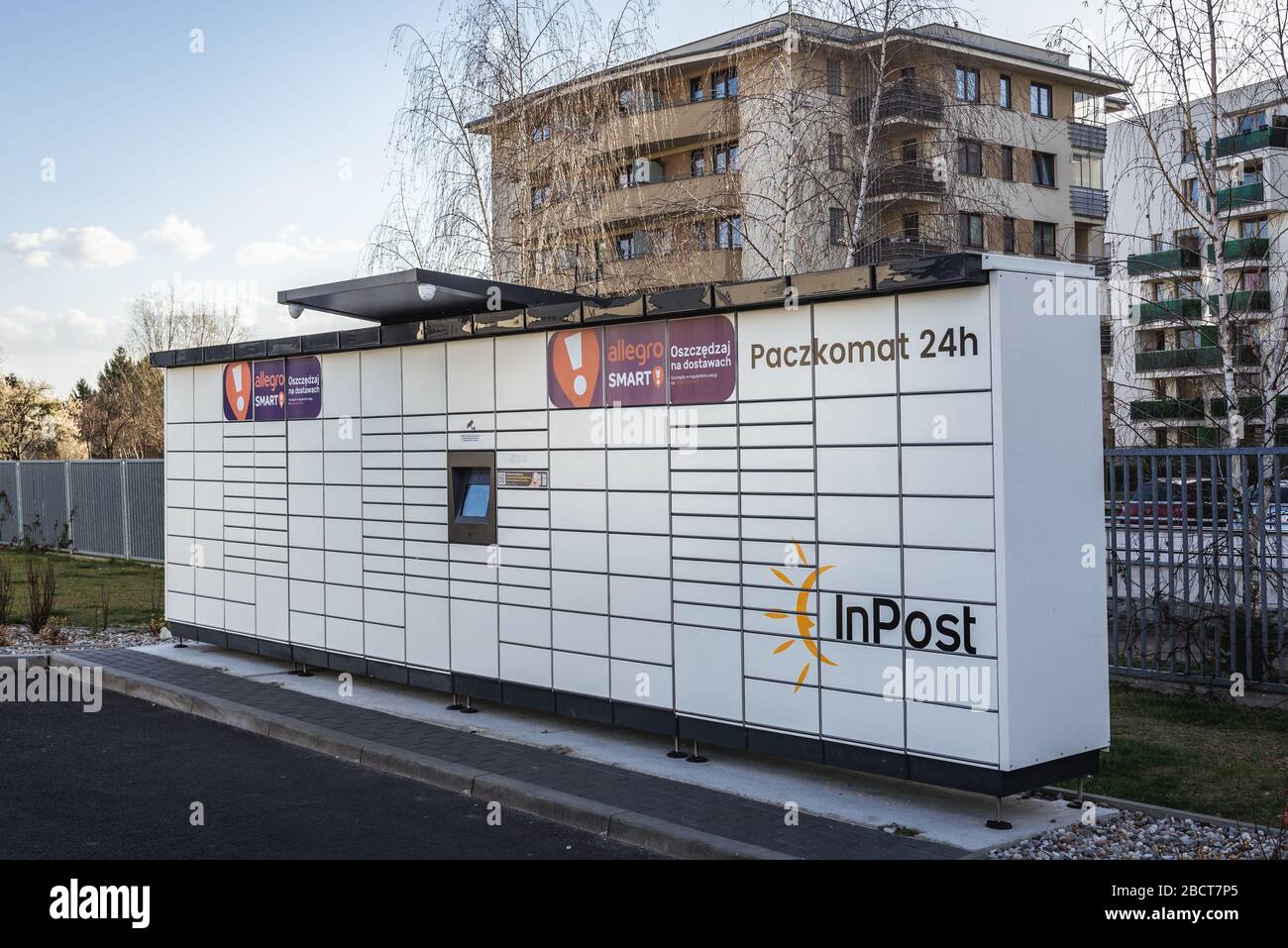 State of epidemic in Warsaw, Poland - Polish company InPost recommends ...