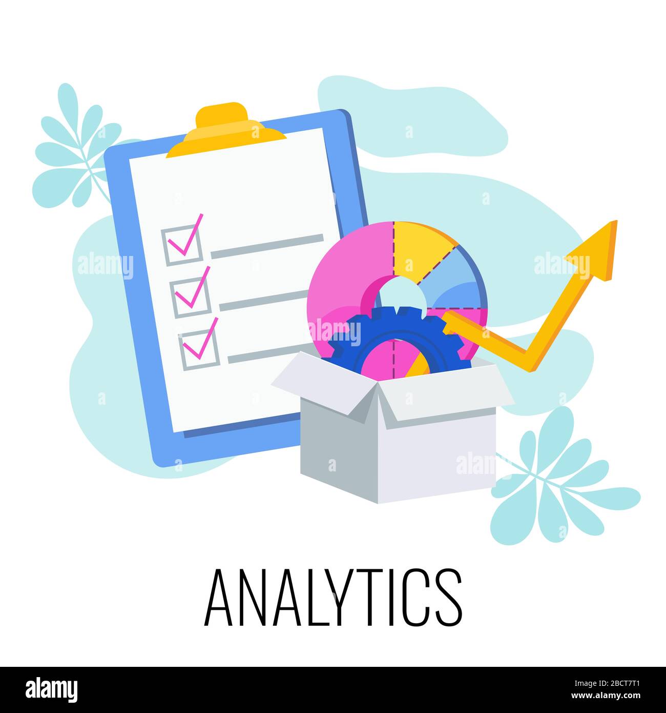 Analytics infographics pictogram. Strategy, management and marketing ...