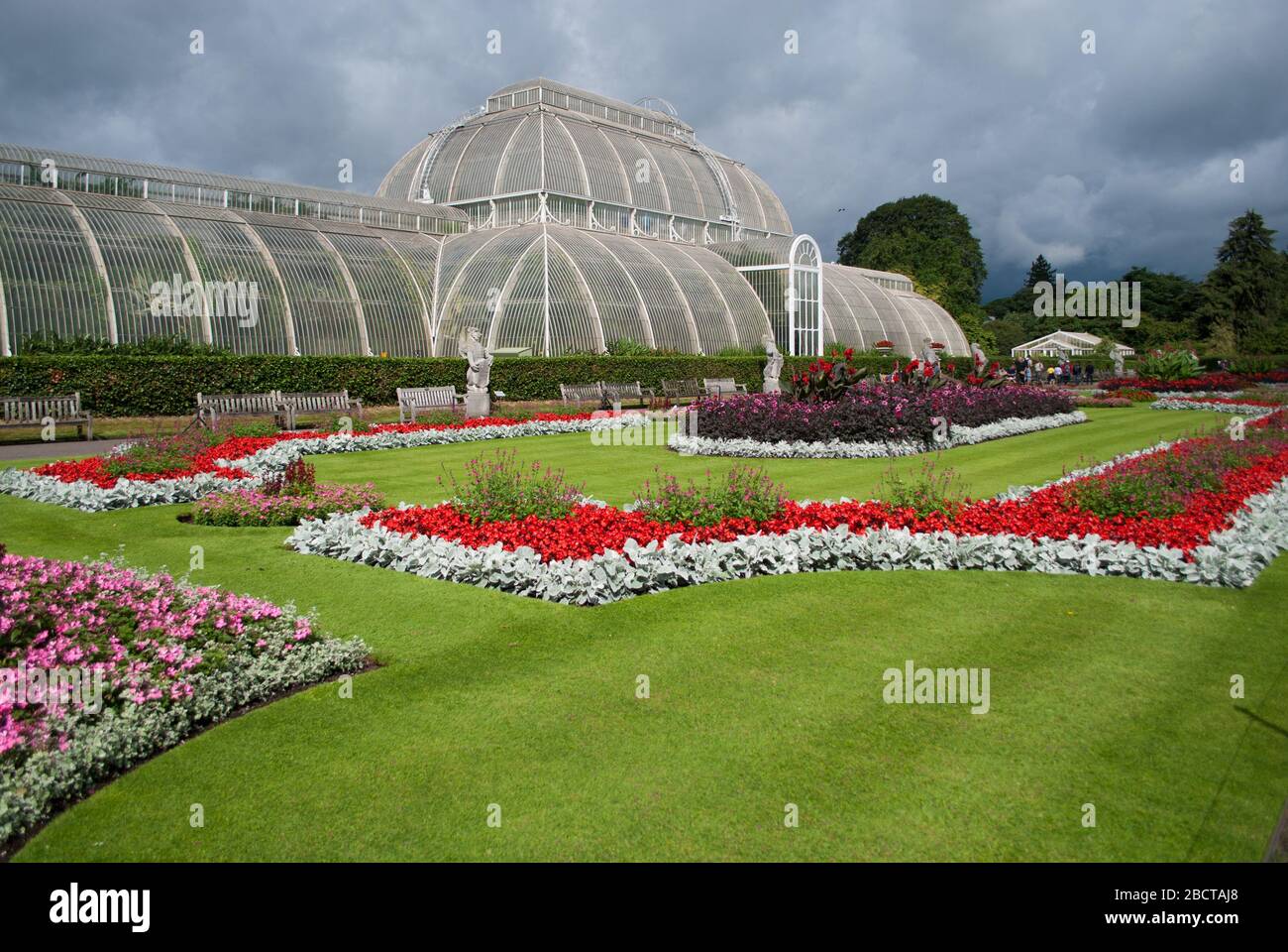 Palm House Lake Pond by Decimus Burton Victorian Glasshouse at Royal ...