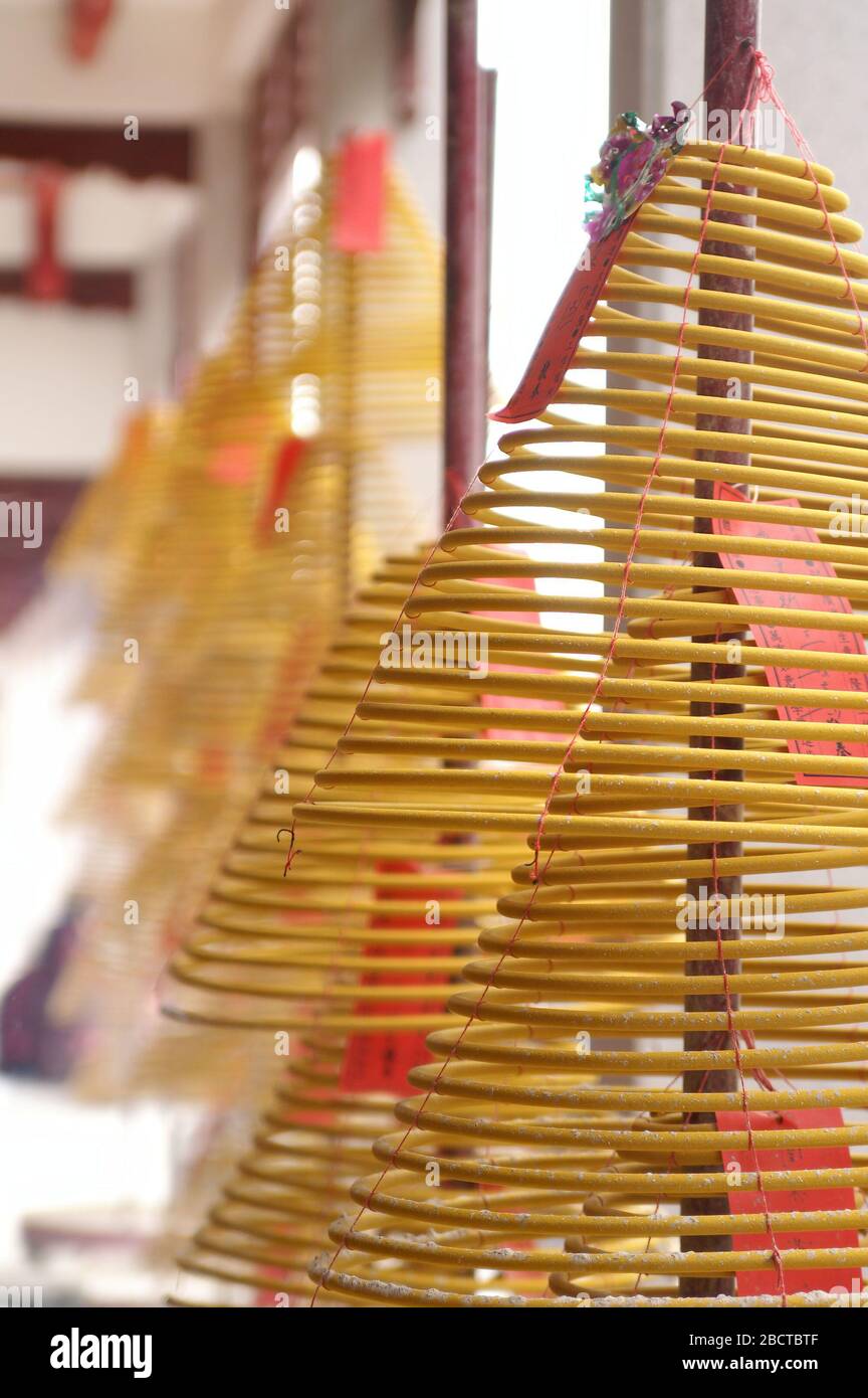 Ring incense hanging in a temple at Macau Stock Photo - Alamy