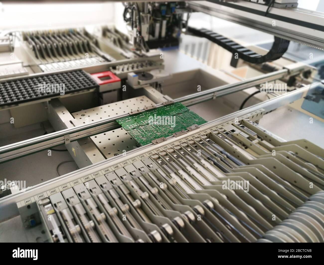 Printed circuit board without electronic components ready for assembly ...