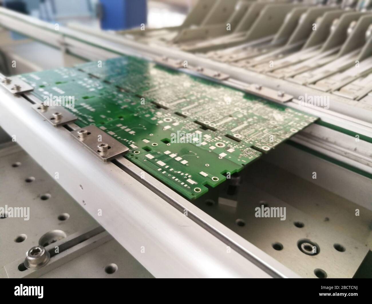 Printed circuit board without electronic components ready for assembly ...