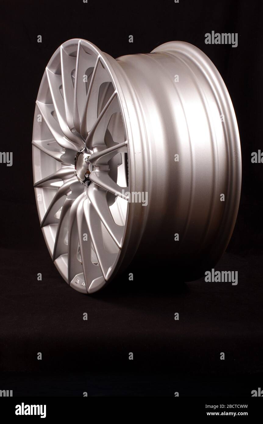 Brand new vehicle rims made from aluminum alloy Stock Photo - Alamy