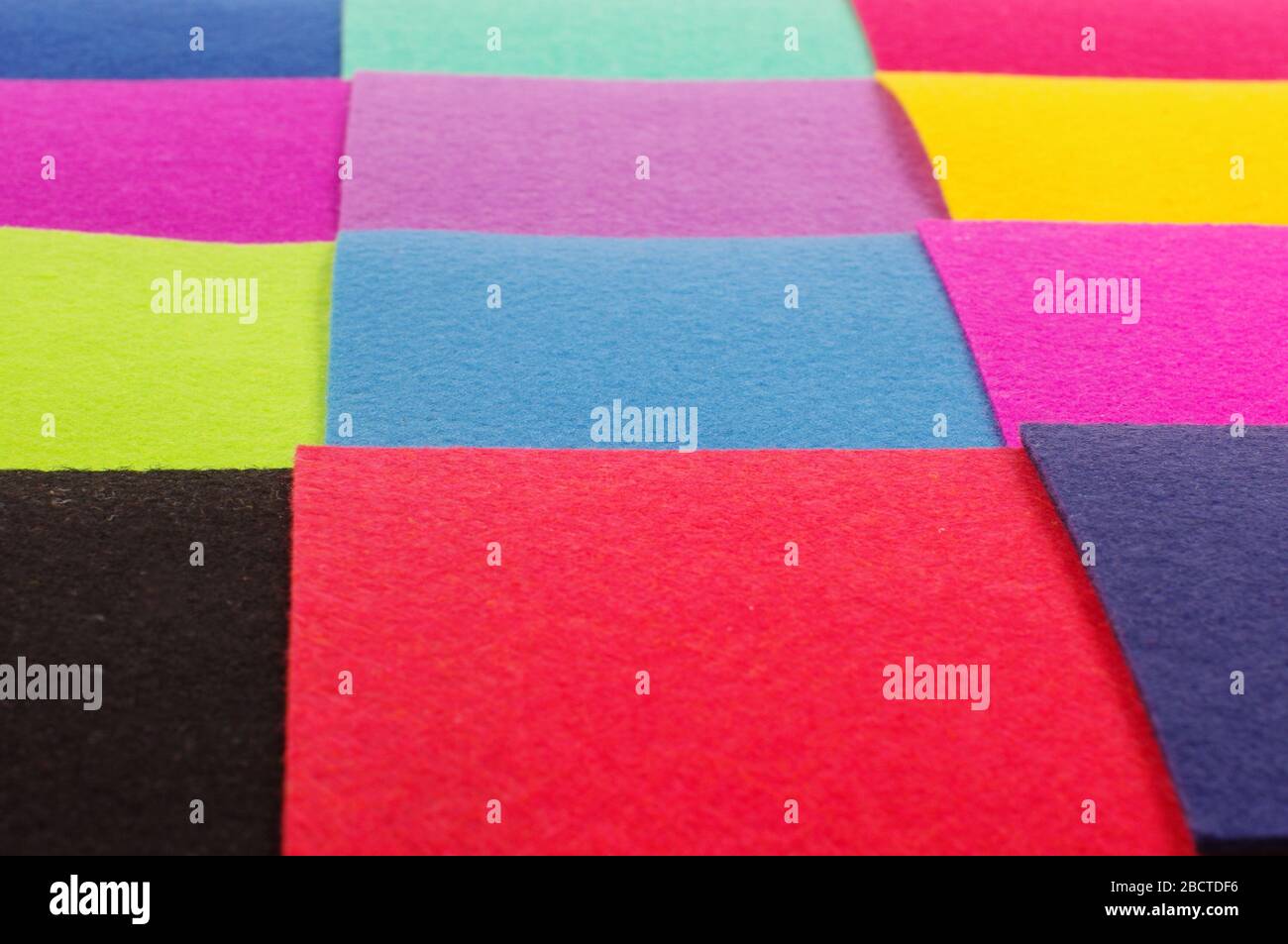 A lot of colourful felt samples useful for textile design Stock Photo ...