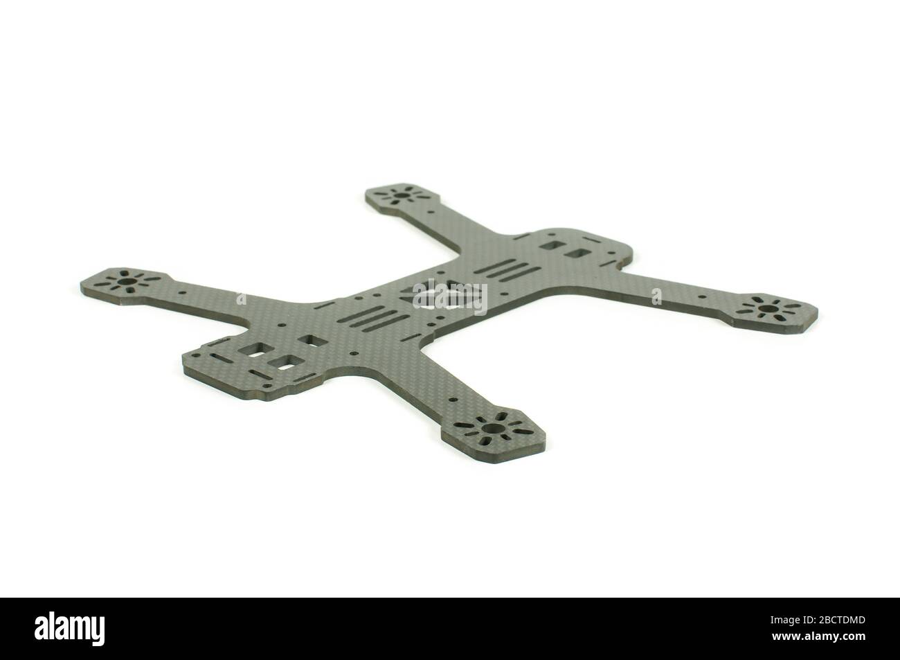 Beginning of racing drone assembly. Durable frame of drone made from ...