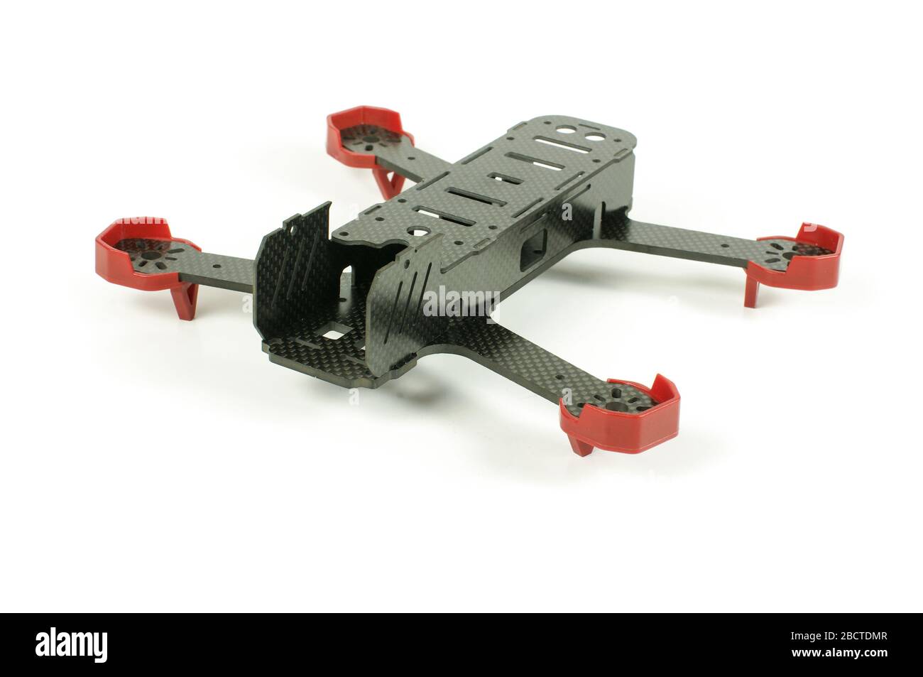 Beginning of racing drone assembly. Durable frame of drone made from ...