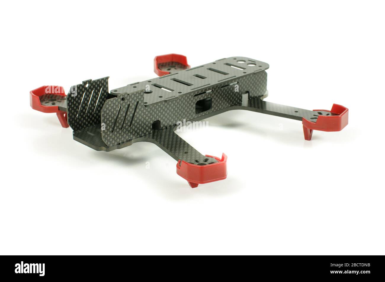 Beginning of racing drone assembly. Durable frame of drone made from ...