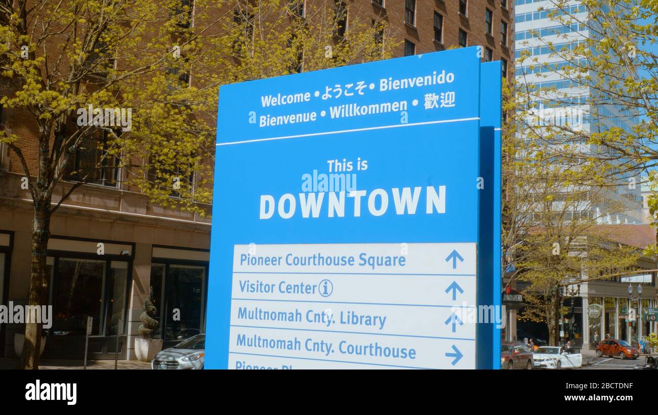 Welcome to portland, oregon hi-res stock photography and images - Alamy