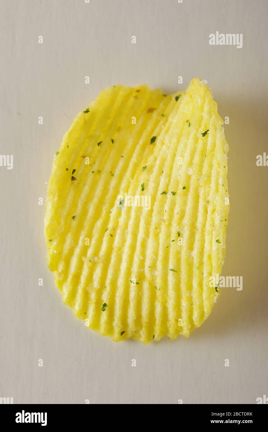 Golden potato chips oily texture hi-res stock photography and images ...