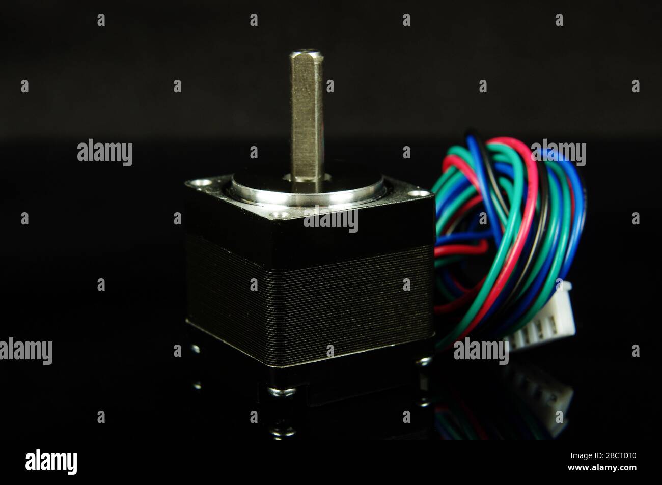 Stepper or stepping motor for precise movement used in cnc Stock Photo ...