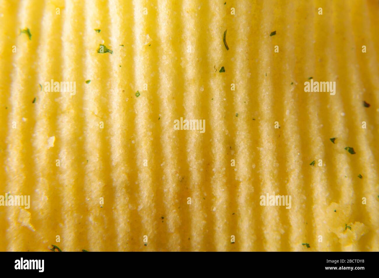 Wavy potato chips abstract texture pattern macro close up Stock Photo ...