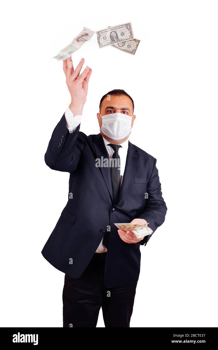 Throwing money in the air businessman hi-res stock photography and ...