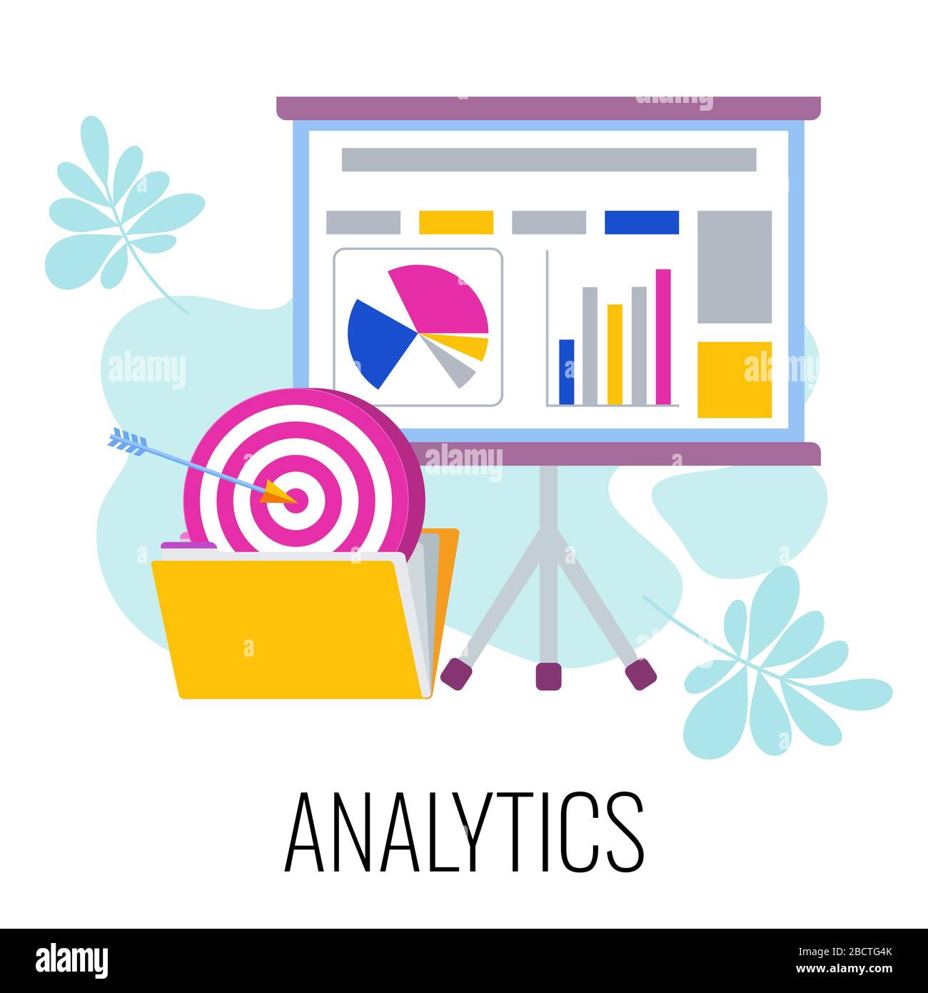 Analytics infographics pictogram. Strategy, management and marketing ...