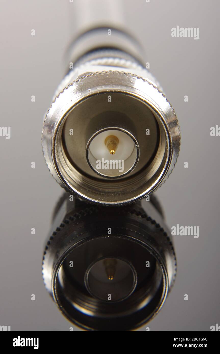 N type coaxial connector for high frequency applications on the dark ...