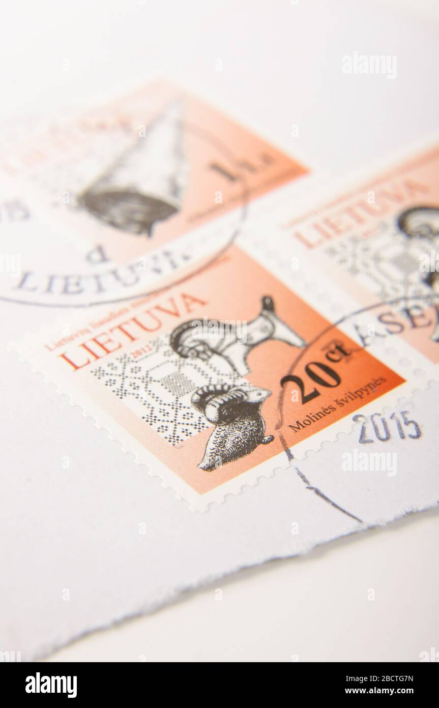 Lithuanian postage stamp hi-res stock photography and images - Alamy