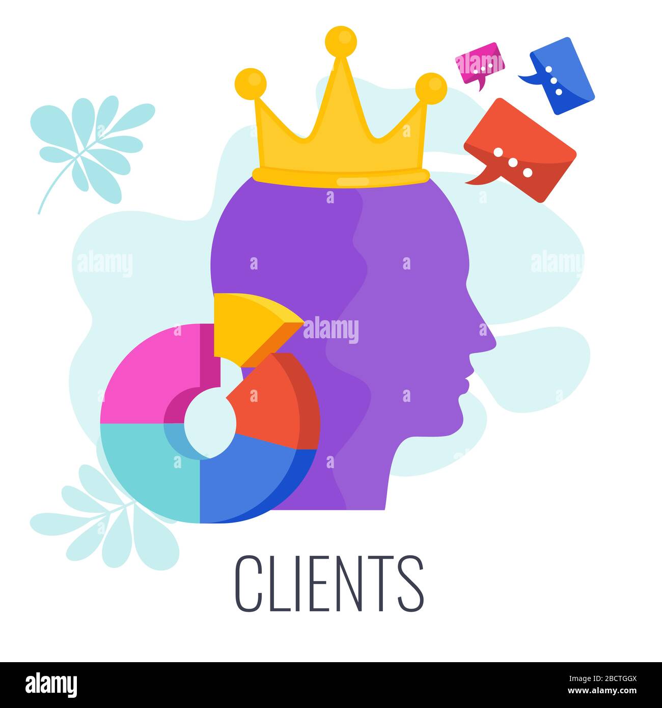 Client, customer, consumer infographics pictogram Stock Vector Image ...