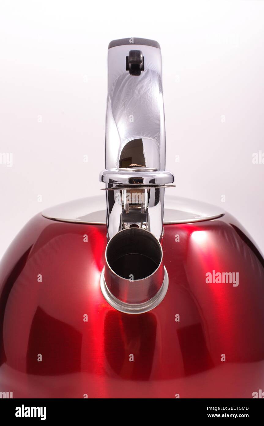 Modern kettle isolated on the white background Stock Photo - Alamy