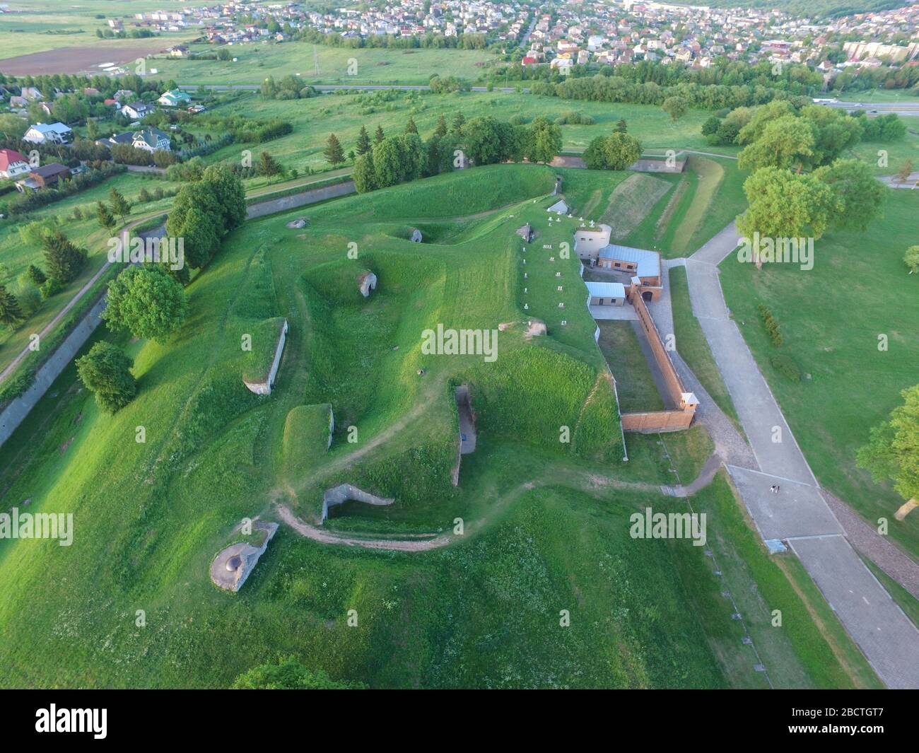 Aerial view of ninth fort in Kaunas, Lithuania Stock Photo - Alamy