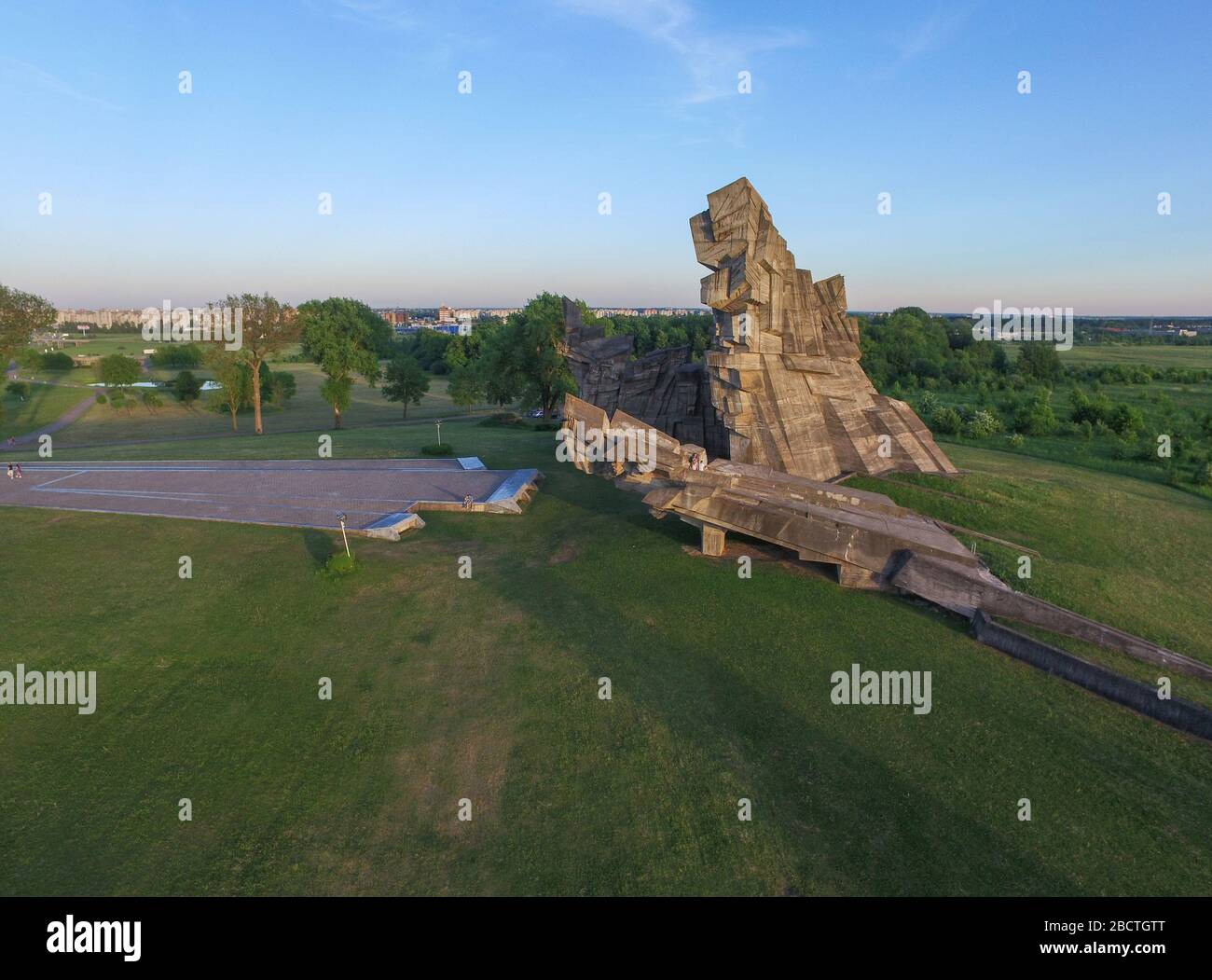 Aerial view of ninth fort monument in Kaunas, Lithuania Stock Photo - Alamy