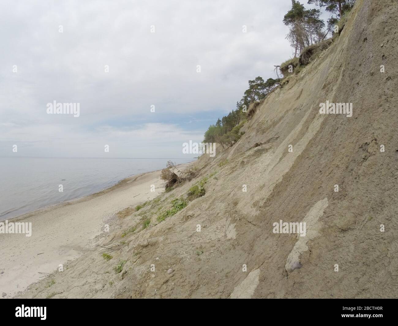 The beach of Dutch hat (Olando kepure) located close to Karkle or ...