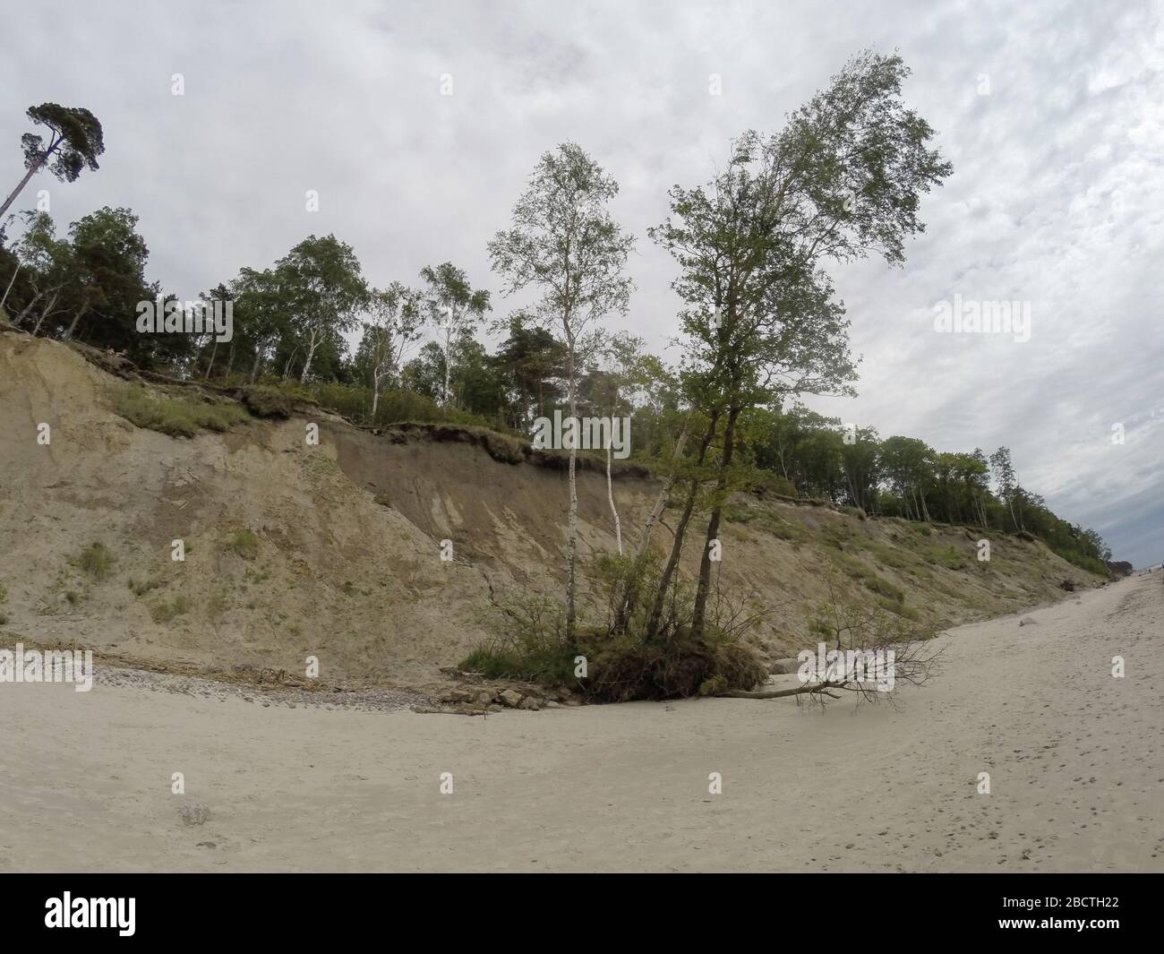 The beach of Dutch hat (Olando kepure) located close to Karkle or ...