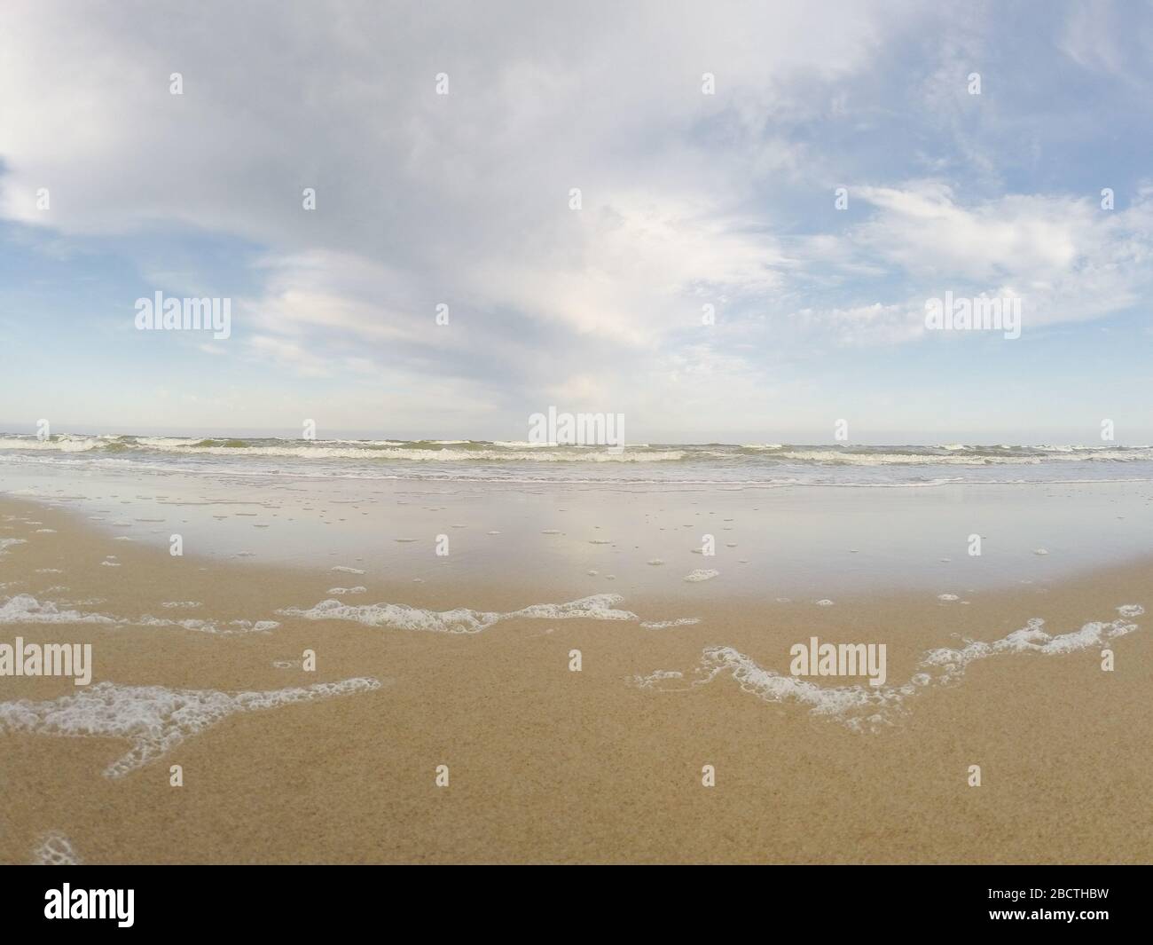 Sandy summer Baltic sea beach during summertime in Palanga resort in ...