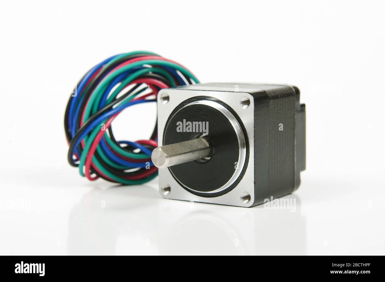 Stepper or stepping motor for precise movement used in cnc Stock Photo ...