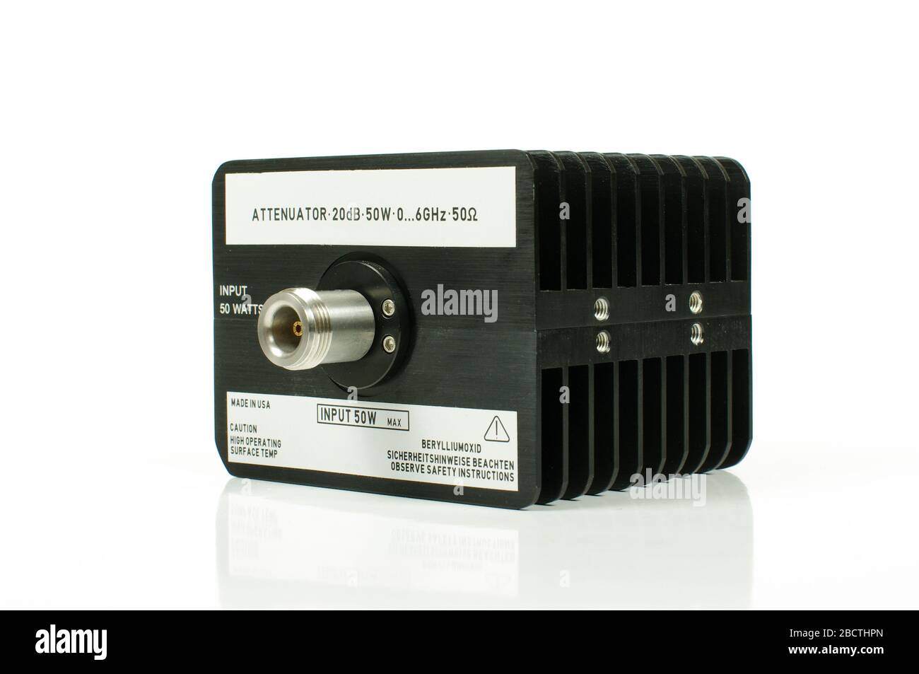 Radio frequency or microwave attenuator for reducing high power signal ...