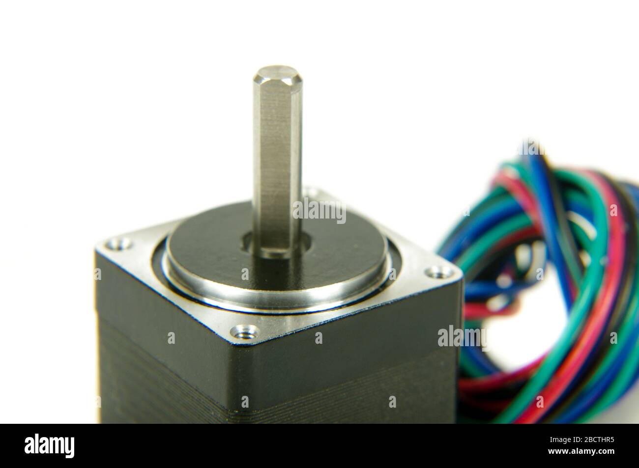 Stepper or stepping motor for precise movement used in cnc Stock Photo ...