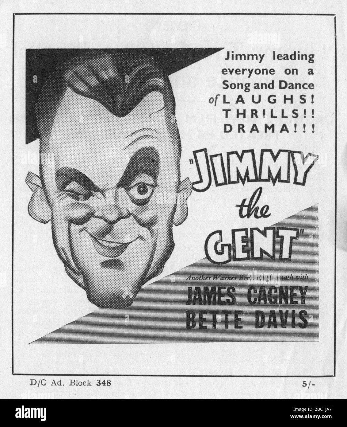 JAMES CAGNEY in JIMMY THE GENT 1934 director MICHAEL CURTIZ Warner Bros ...