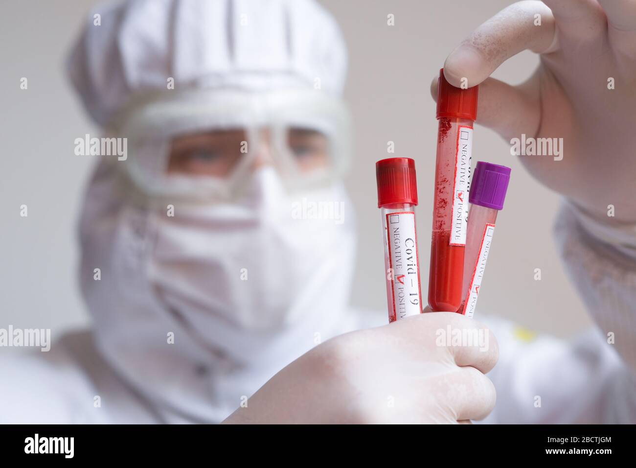 medical workers examine corona virus and carry out disinfection Stock ...