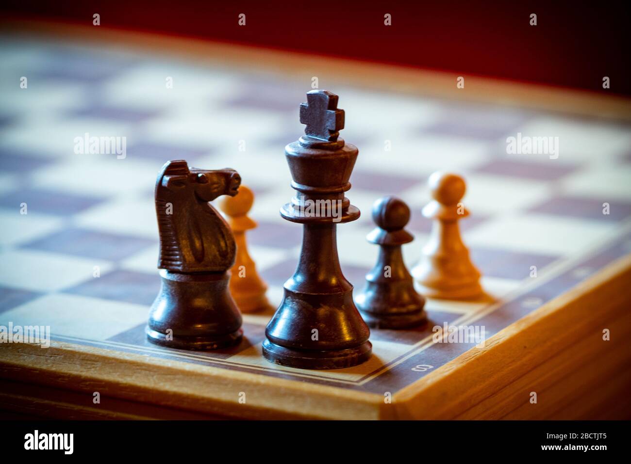 Chess in checkmate position Stock Photo - Alamy