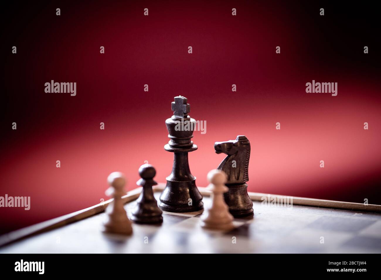Chess in checkmate position Stock Photo - Alamy