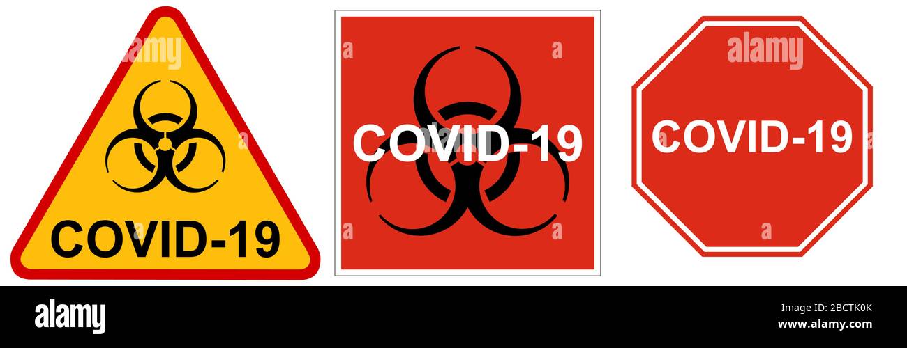 A worldwide known graphic pictogram indicating the biological ...